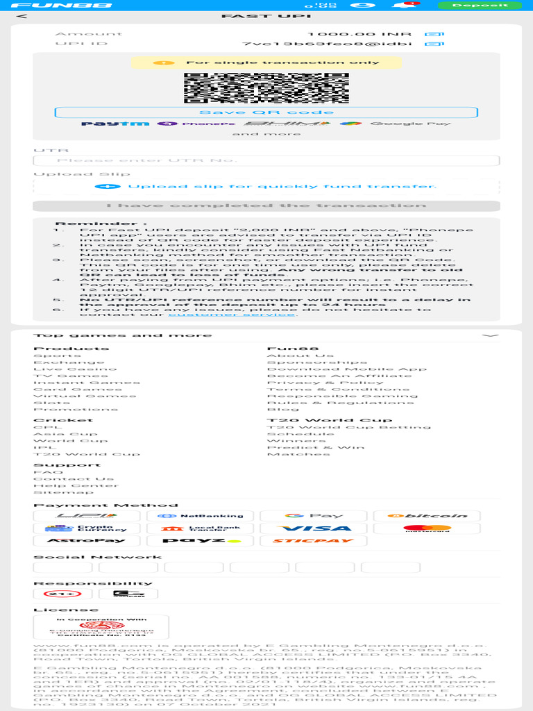 HTTPSWWW Gofun88 Inwalletdeposit | PDF | Qr Code | Banking Technology