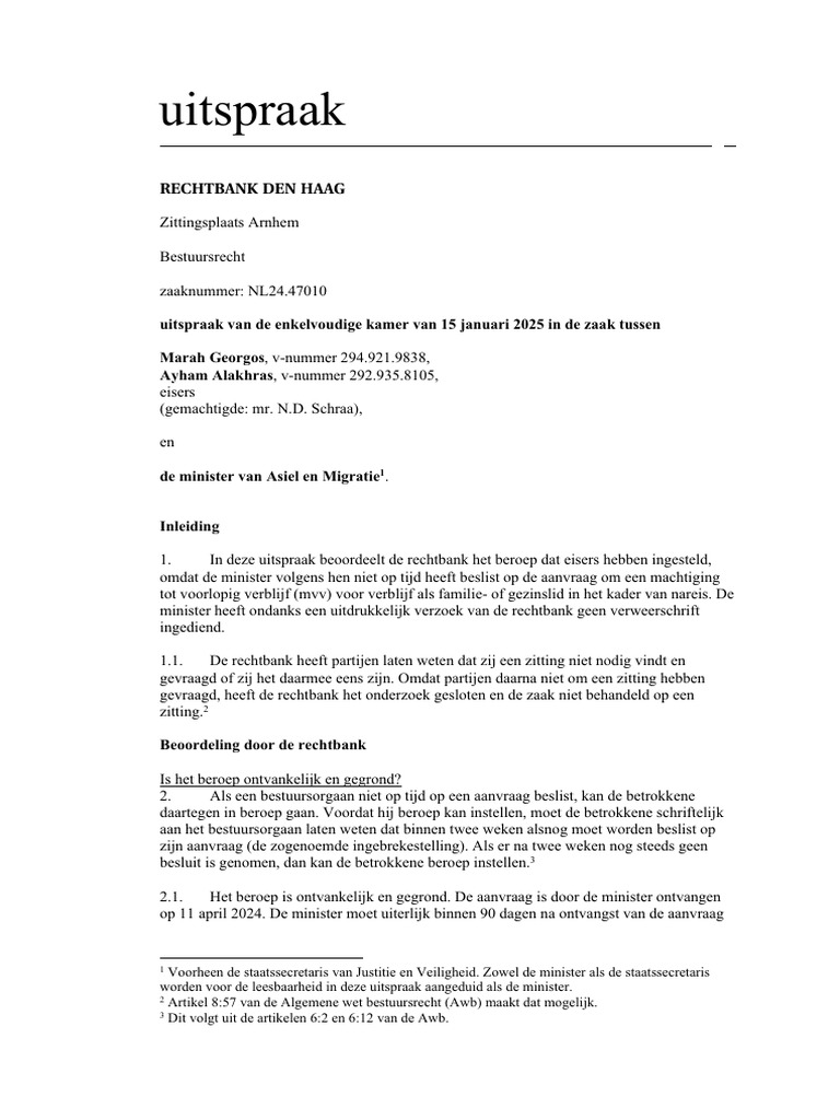 Georgos BNT Uitspraak | PDF