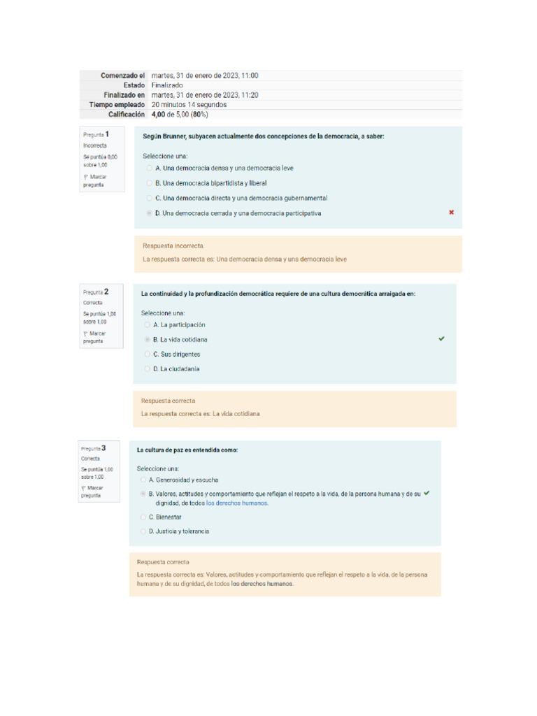 Quizz 1 Catedra | PDF