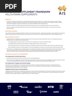 AIS Supplement Framework ABCD System - v4 | PDF | Dietary Supplements ...