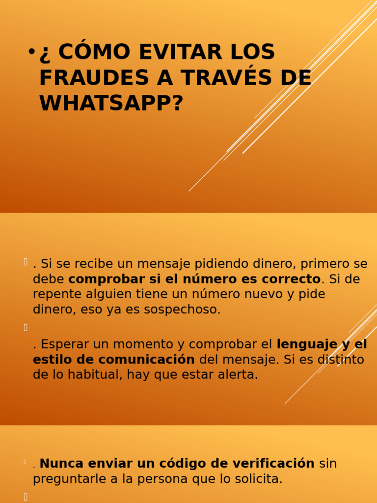 Cómo Evitar Los Fraudes WSP | PDF