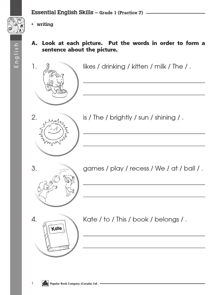 EssentialSkills Eng G1 P7 | PDF