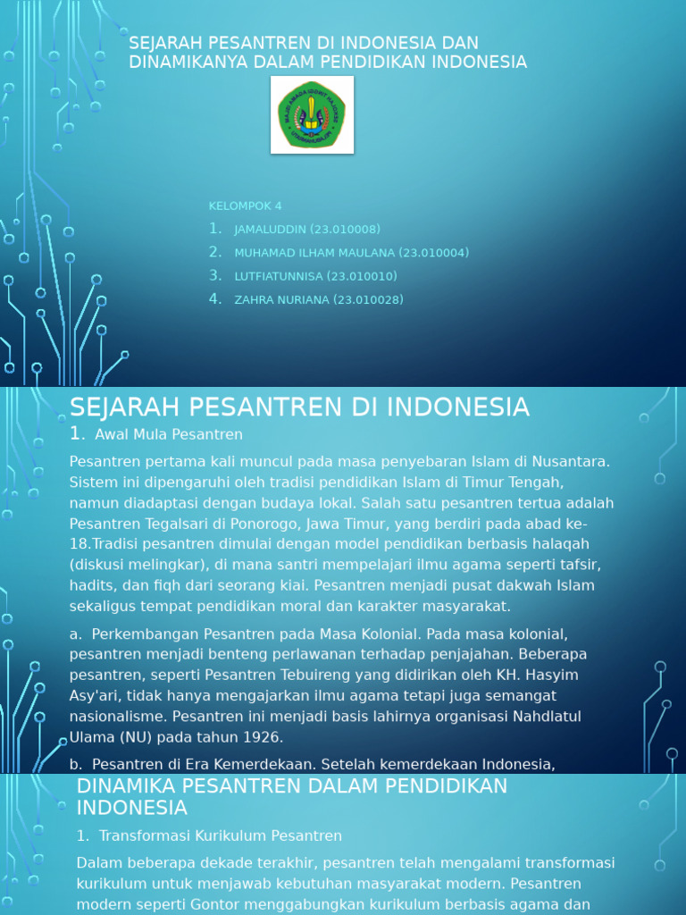 SPI Sejarah Pesantren | PDF