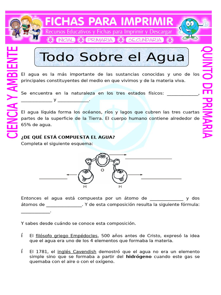 Importancia y características del agua | PDF