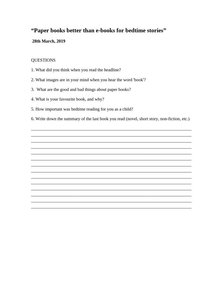 Paper Books Better Than e | PDF | Books
