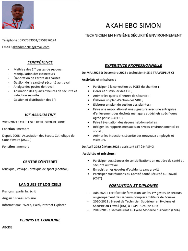 CV Akah Simon | PDF