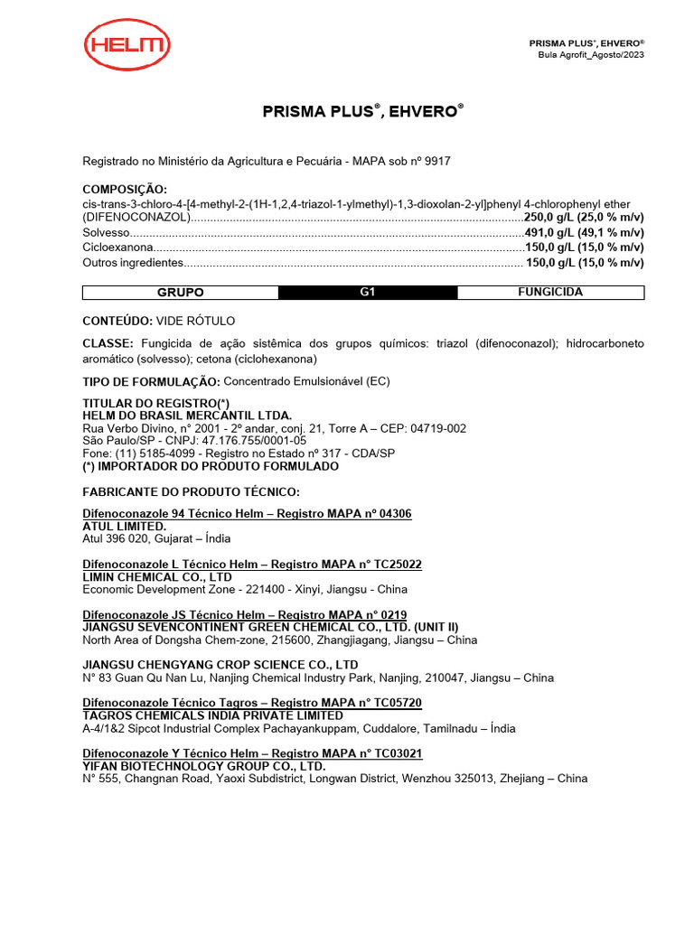 F1879480906 20230801 Prisma Plus Bula Agrofit | PDF | Agricultura ...