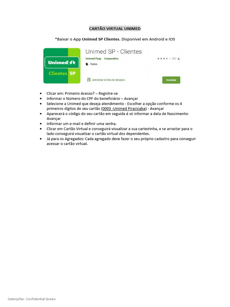 Manual Aplicativo Unimed | PDF