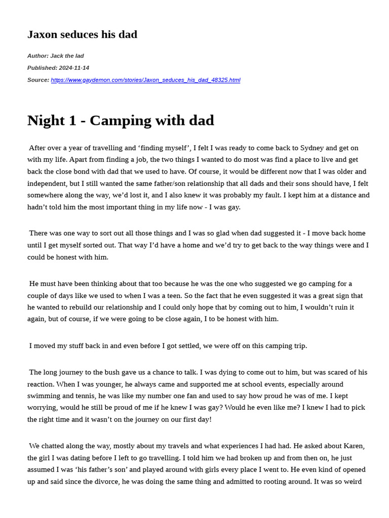 Jaxon Seduces His Dad 48325 | PDF | Masturbation