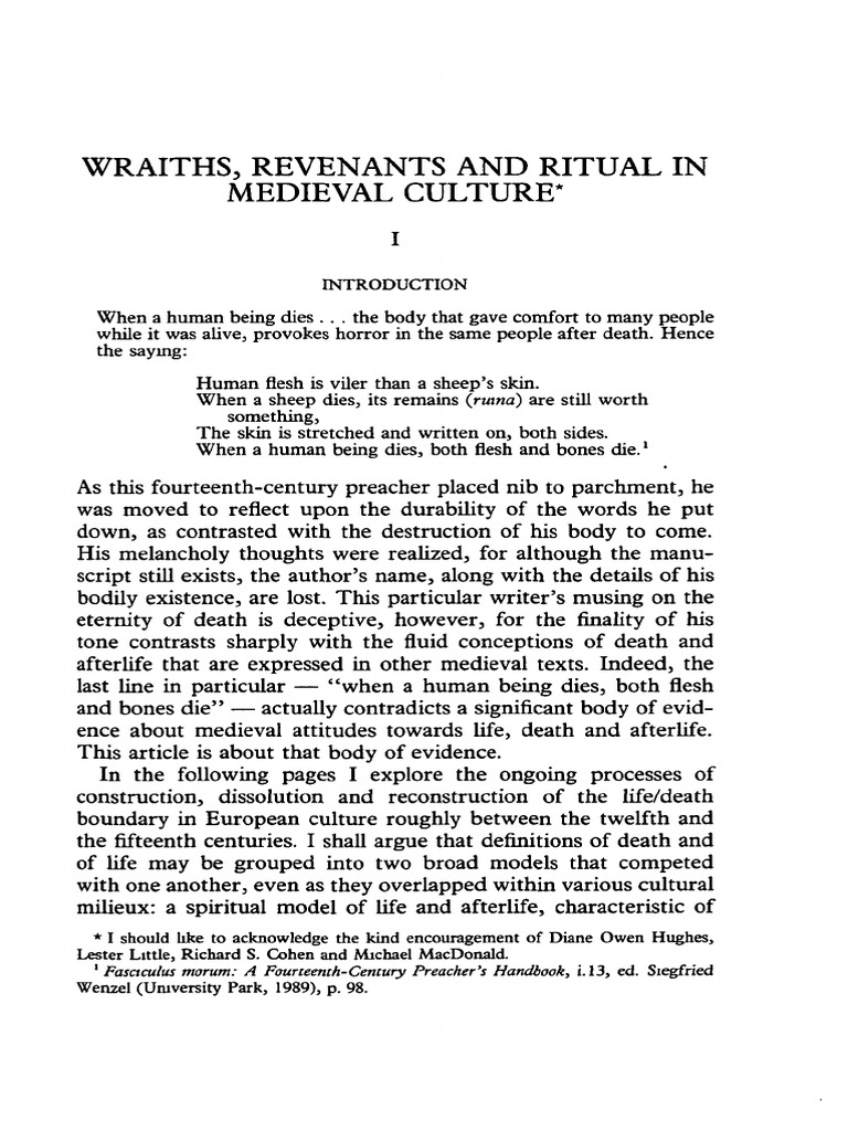 Caciola - Revenants | PDF