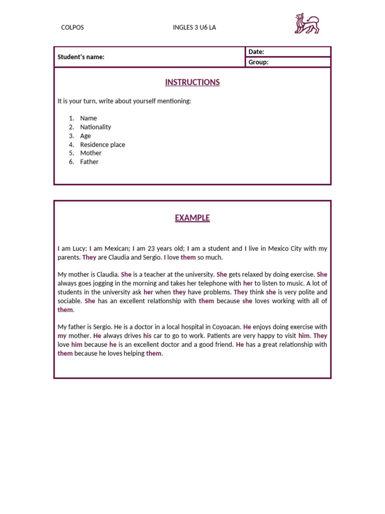 E3 U6 LA E3 Written Task | PDF