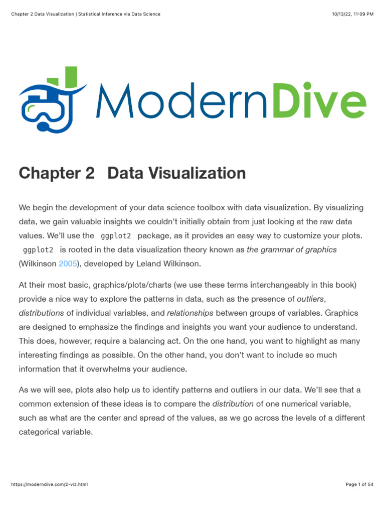 Chapter 2 Data Visualization | PDF