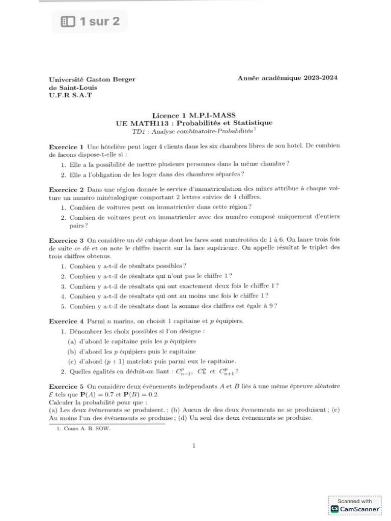 Correction Proba | PDF