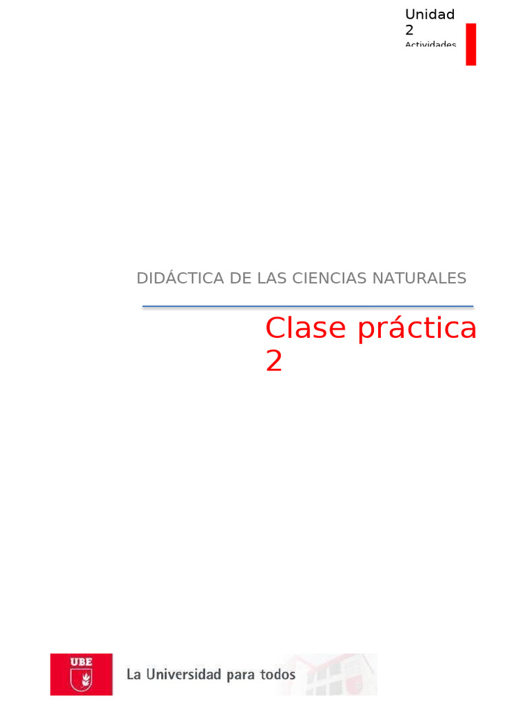 CLASE PRACTICA 2 Didactica CCNN | PDF | Evaluación | Aprendizaje