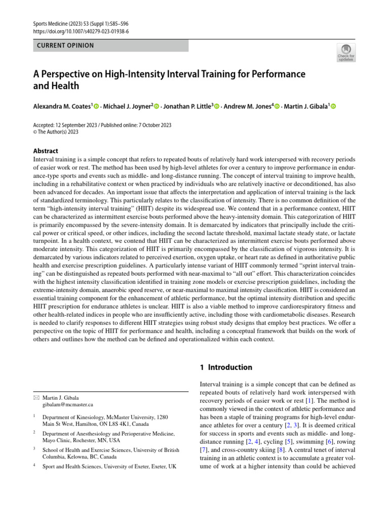 Hiit | PDF | High Intensity Interval Training | Physical Fitness