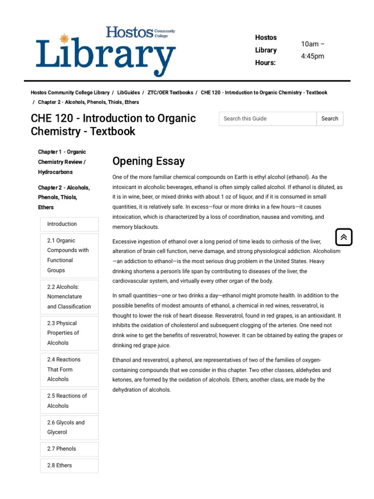 Organic Chemistry: Alcohols and Ethers | PDF | Alkane | Functional Group