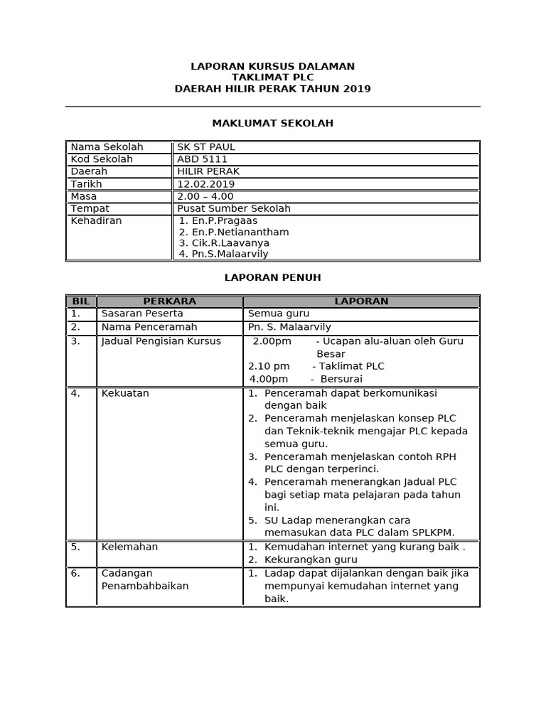 Laporan-Plc | PDF