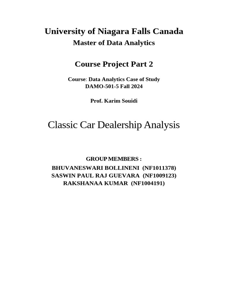 Updated(1) Project Proposal Case Study[1] (1) | PDF | Hypothesis ...