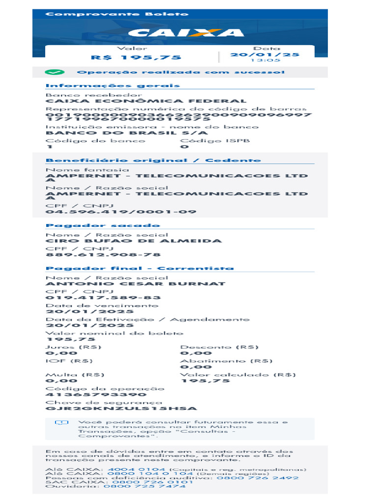 Comprovante2025 01 20 - 130542 | PDF