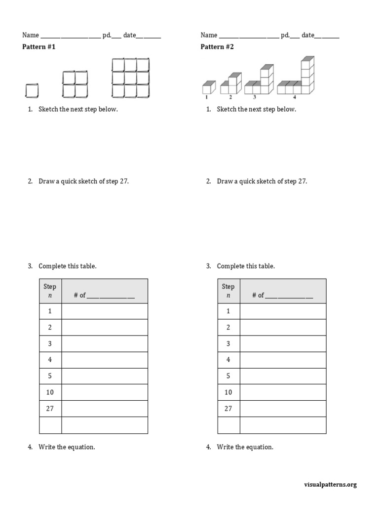 Visual-Patterns-Handout-1-12 | PDF