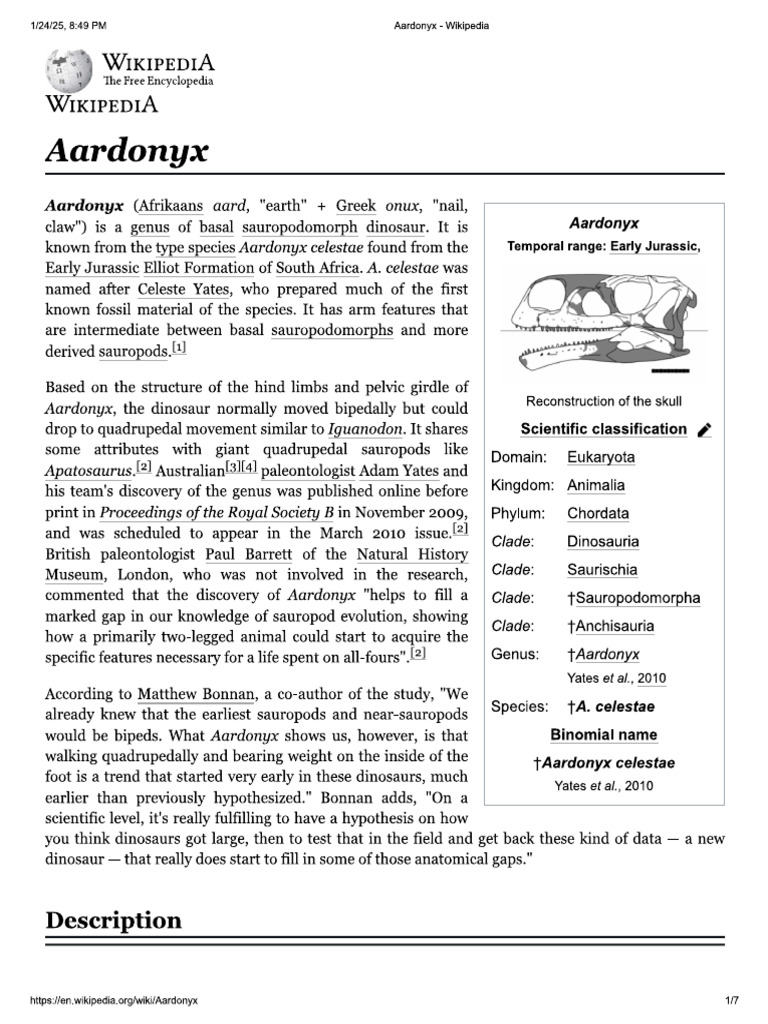 Aardonyx | PDF