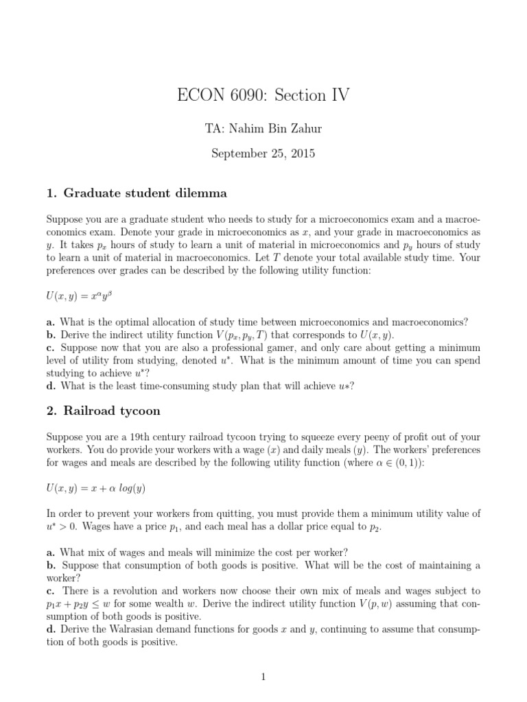 ECON_6090_Section_IV | PDF