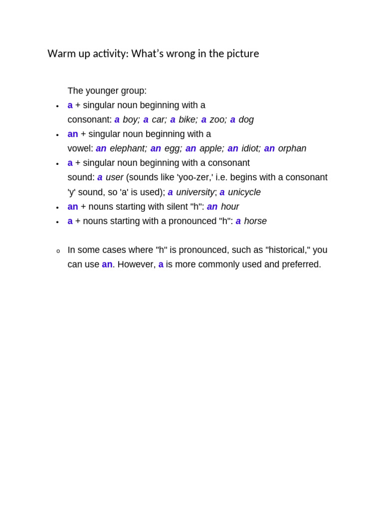 Warm-Up Activities for Young Learners | PDF
