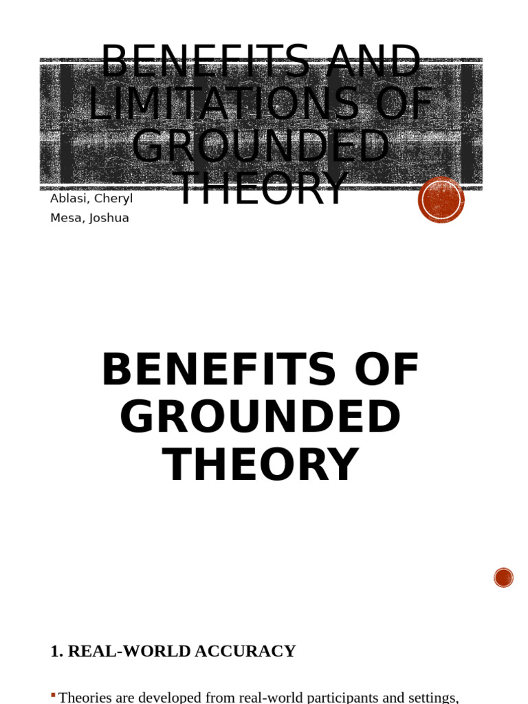 Benefits and Limitations of Grounded Theory | PDF