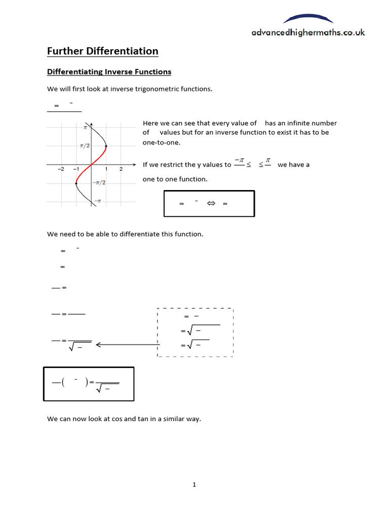 Further Differentiation 2 | PDF | Equations | Mathematical Analysis