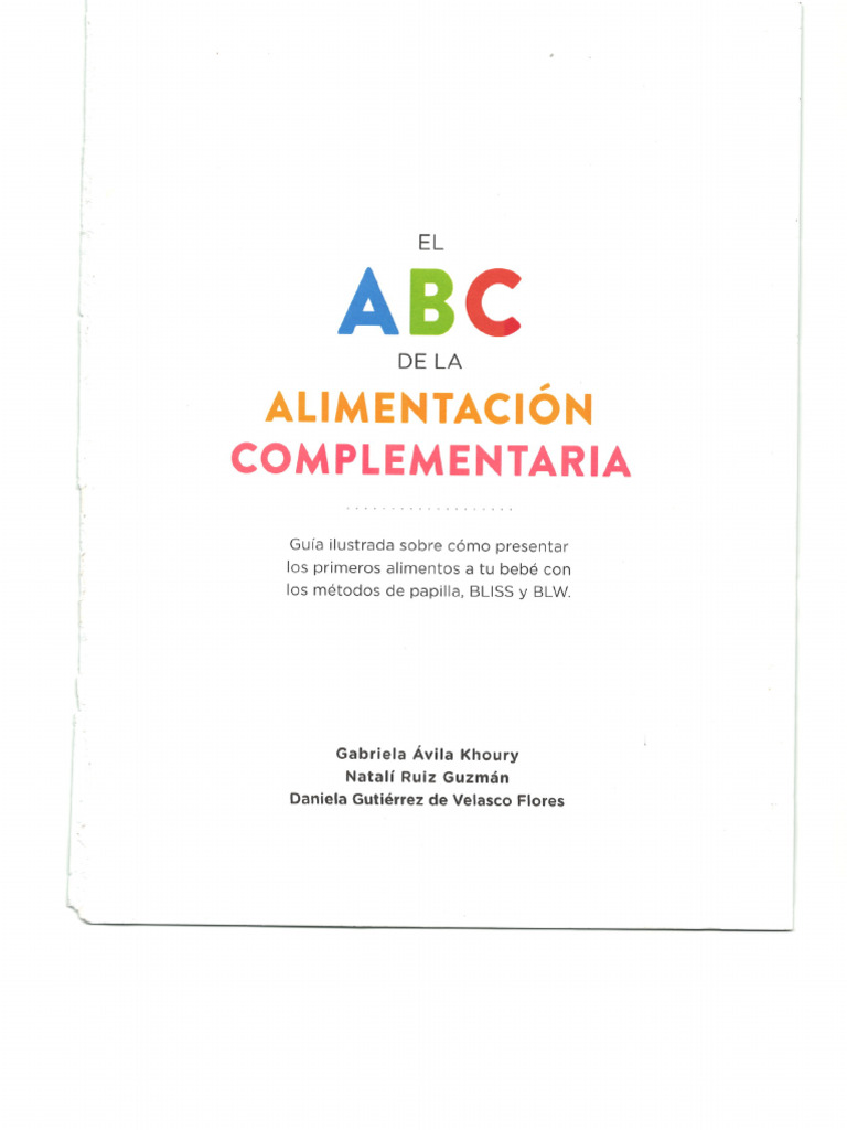Abc Alimentación Complementaria Full | PDF