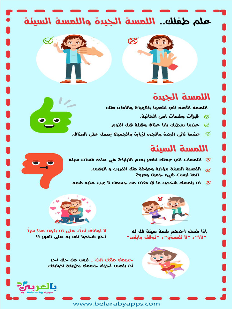 Infographic Good Bad Touch Kids | PDF