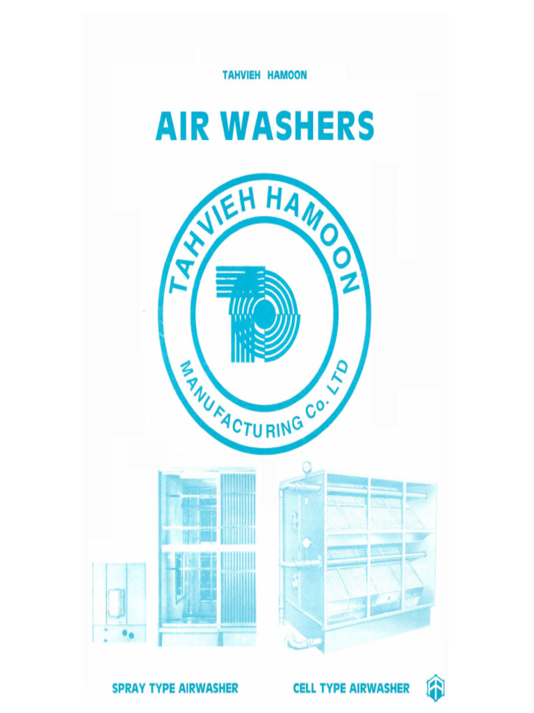 TAHVIEH HAMOON Air Washer Overview | PDF | Water | Liquids