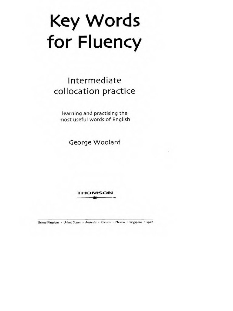 (George Woolard) - Key Words For Fluency Intermediate Collocation ...