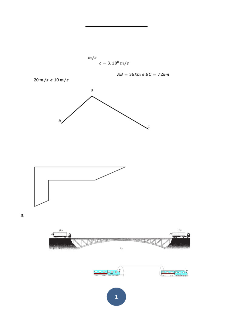 Unidade 2 Parte 7 - CINEMATICA Exercicios | PDF | Trajetória | Velocidade