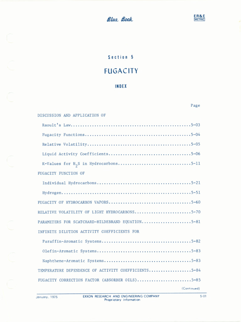 Section 5 Fugacity | PDF
