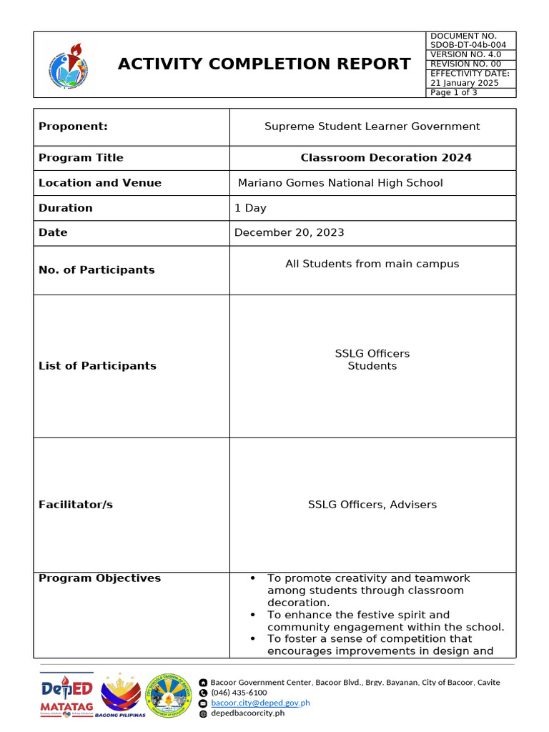 ACCOMPLISHMENT-TEMPPP | PDF | Learning | Human Communication