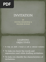 Invitation - Grade 12 | PDF