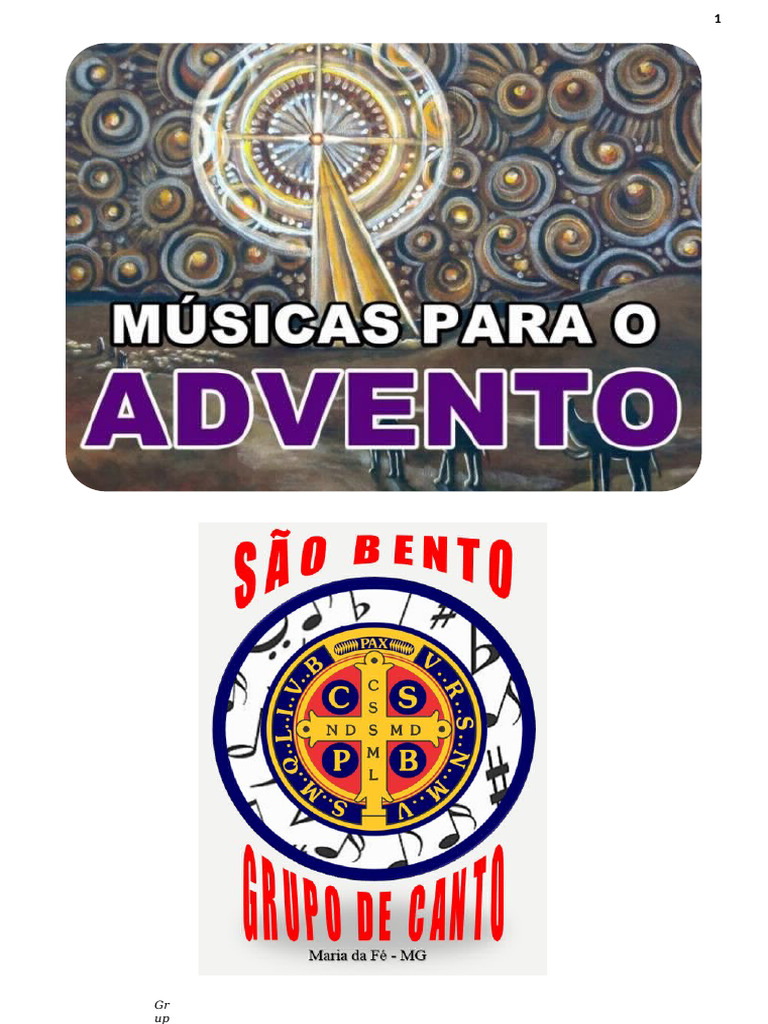 Cantos Liturgicos - Tempo Adventum | PDF | Advento | Louvor