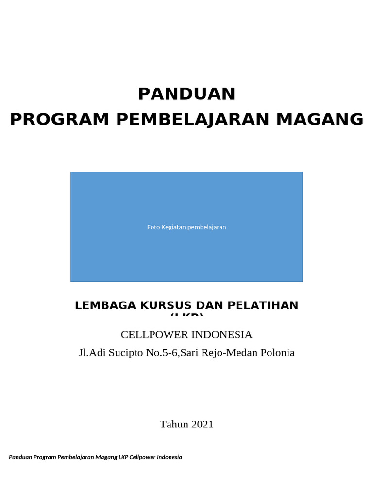 PANDUAN Magang | PDF