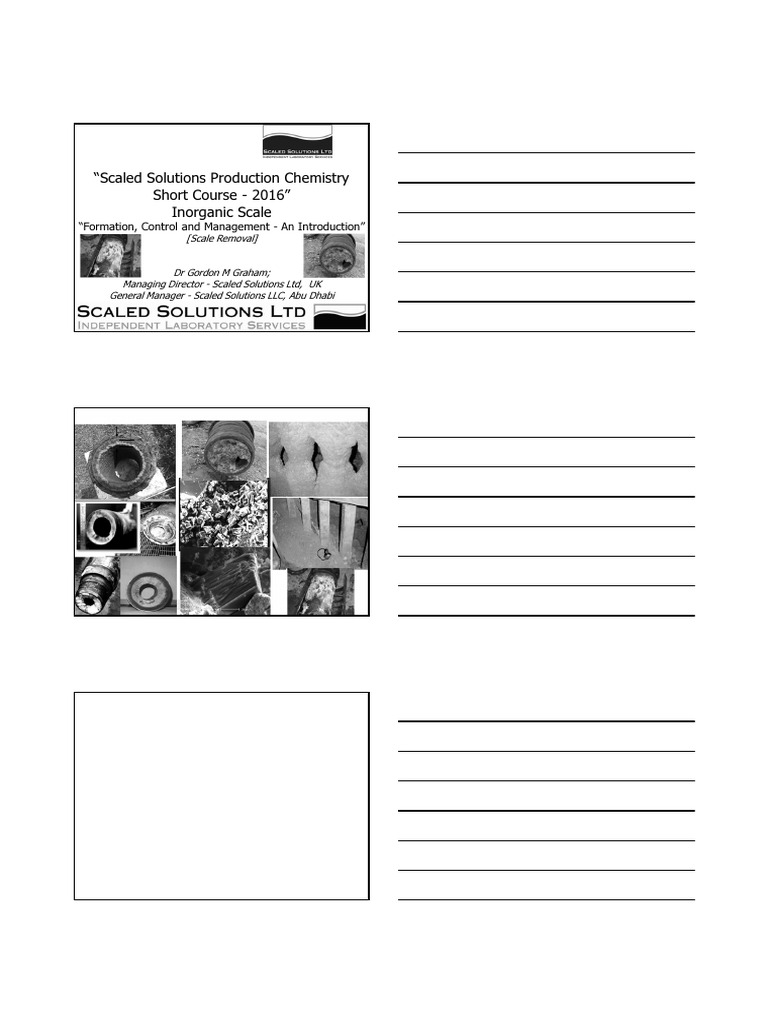 Part 4-A Inorganic Scale October 2016 | PDF | Solubility | Chemical ...