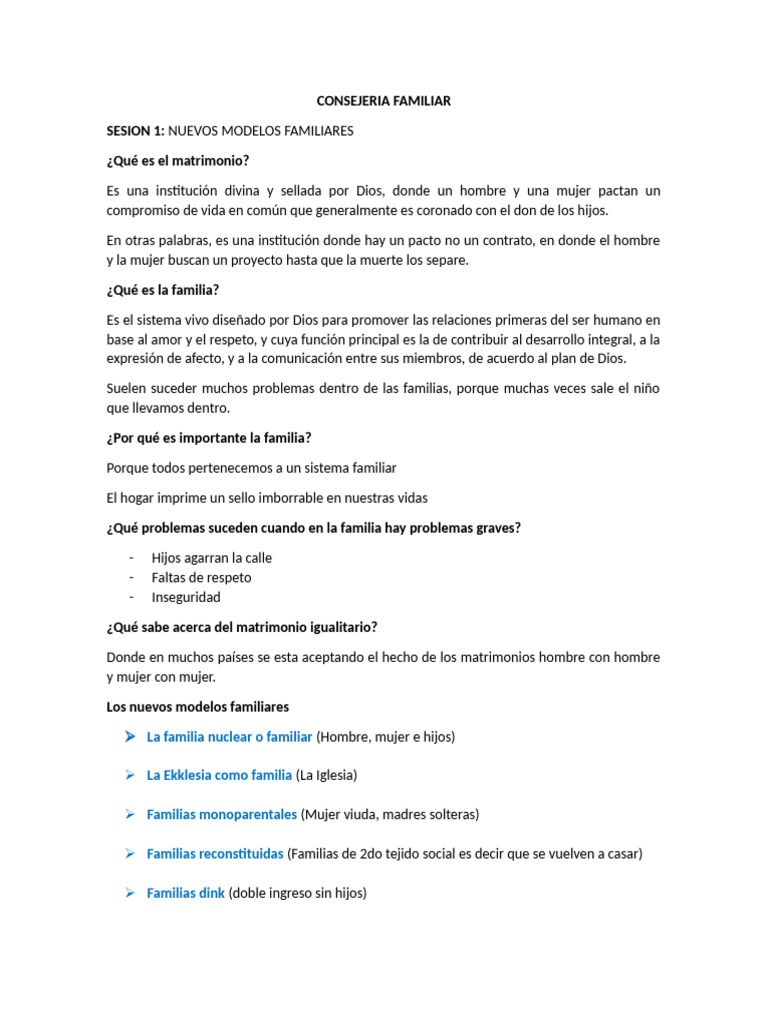 Nuevos Modelos Familiares y Matrimonio | PDF