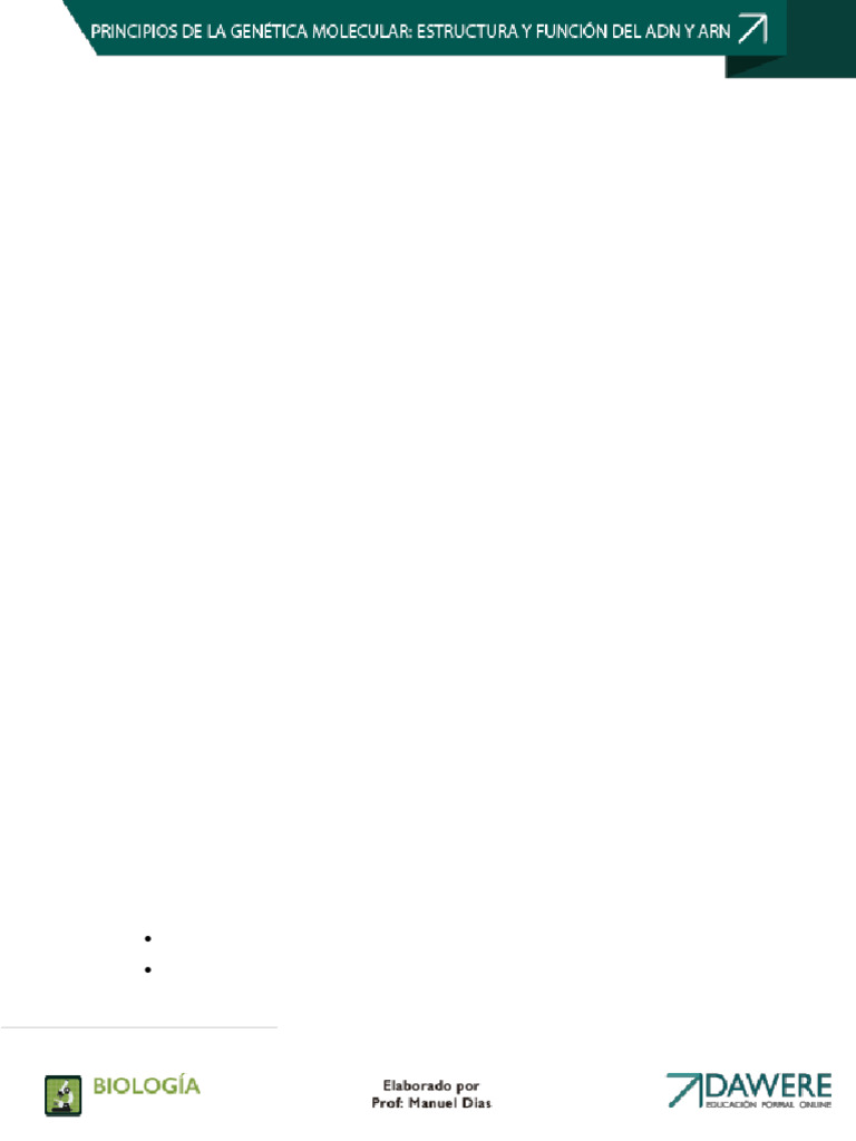 Genética Molecular: ADN y ARN Explicados | PDF | Rna | Adn