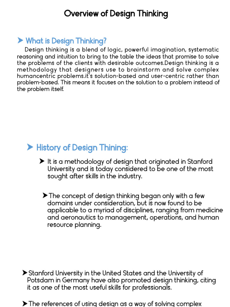 Design Thinking: Overview and Applications | PDF