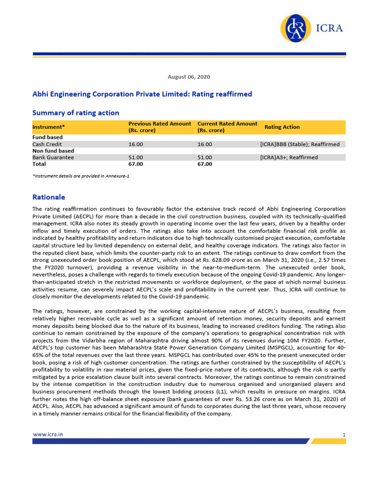 Abhi Engineering Corporation Profile | PDF | Market Liquidity | Banks