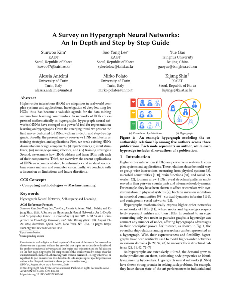 2024_A Survey on Hypergraph Neural Networks_ An In-Depth and Step-by-Step Guide | PDF ...