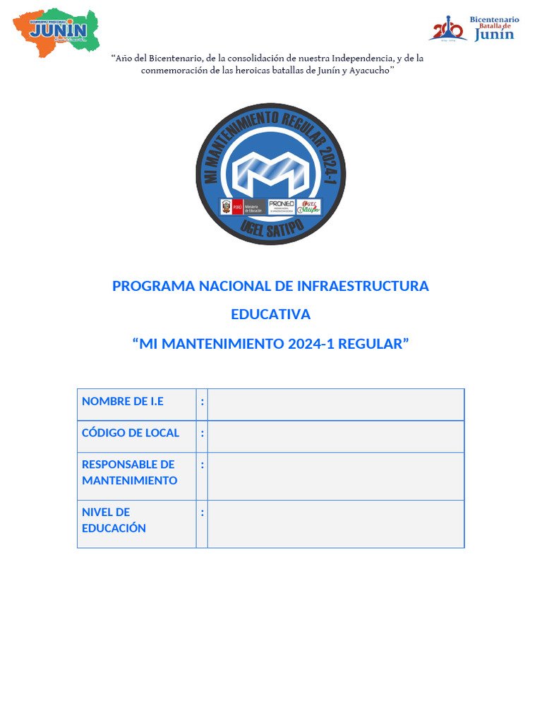 SEPARADORES PRESENTAR EXPEDIENTE FINAL DE MI MANTENIMIENTO ETAPA -1 REGULAR 2024 (6) | PDF