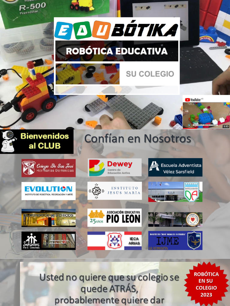PropuestaEdubotika2023 Extraescolar | PDF | Robot | Robótica