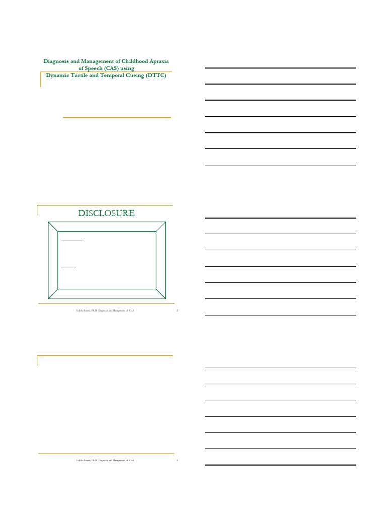 Handout-for-Diagnosis-and-Treatment-of-CAS-Using-DTTC | PDF | Speech ...