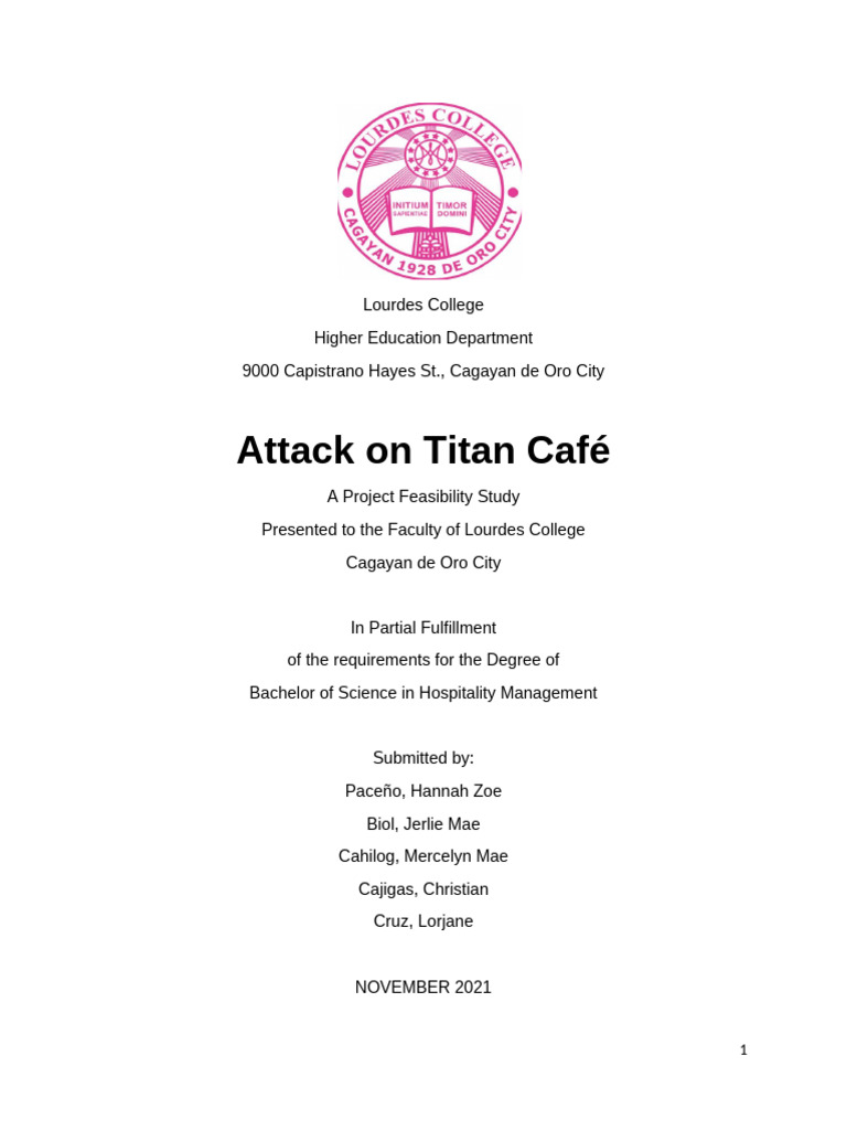 AoT Cafe Final Paper AutoRecovered | PDF