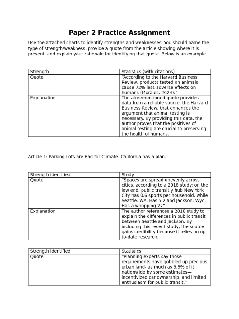 Paper 2 Practice Assignment 2 2 | PDF
